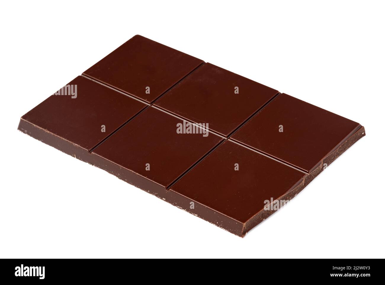 Small chocolate bar isolated on white background Stock Photo - Alamy
