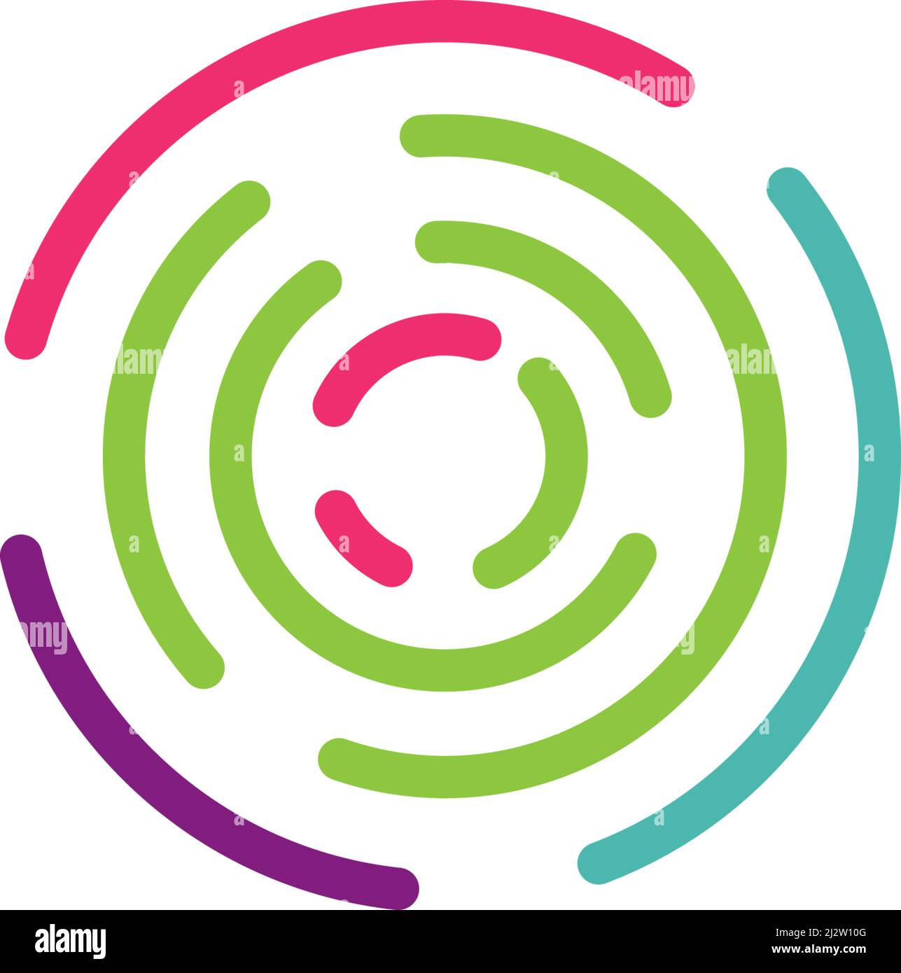 Circular logo icon vector flat design Stock Vector Image & Art - Alamy