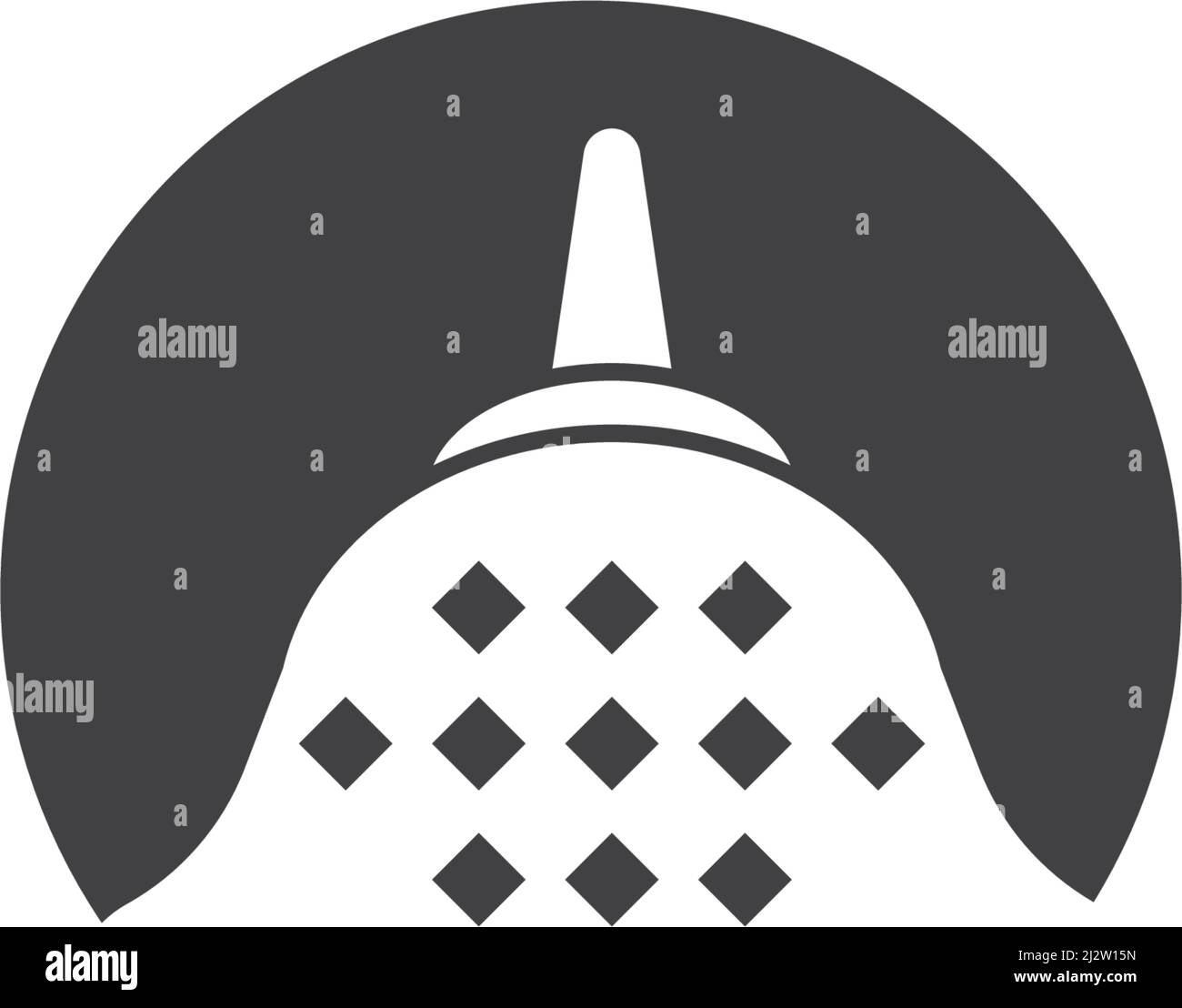 Stupa temple logo flat design vector Stock Vector Image & Art - Alamy