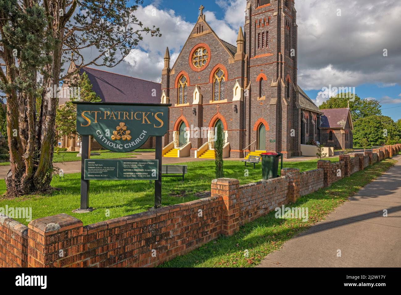St Patrick's Catholic Church, Glen Innes. The foundation stone for the ...