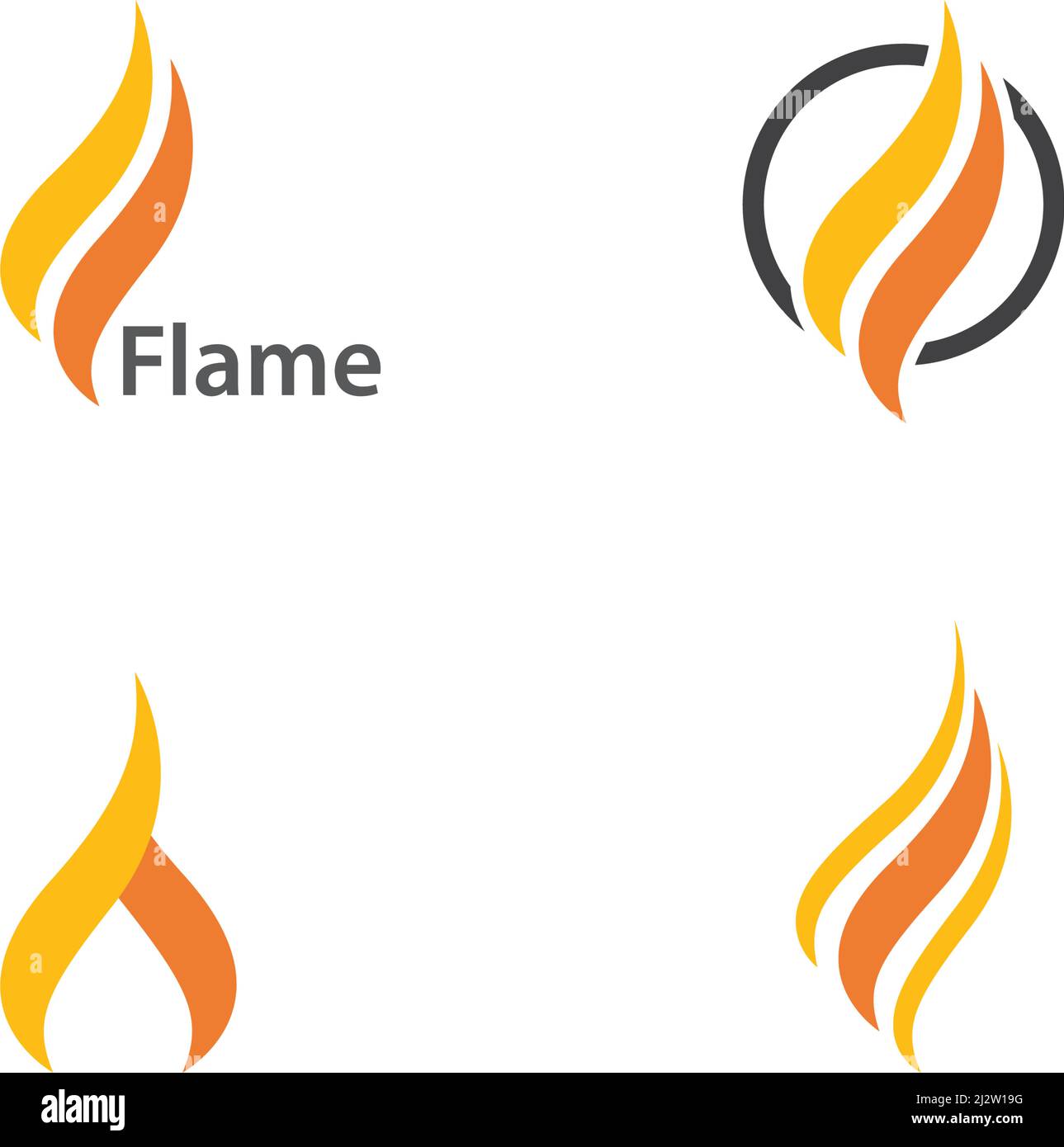 Fire flame Logo Template vector Stock Vector Image & Art - Alamy