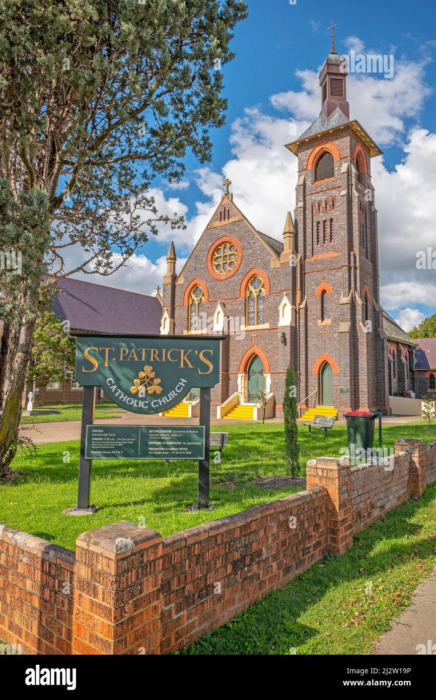 St Patrick's Catholic Church, Glen Innes. The foundation stone for the ...