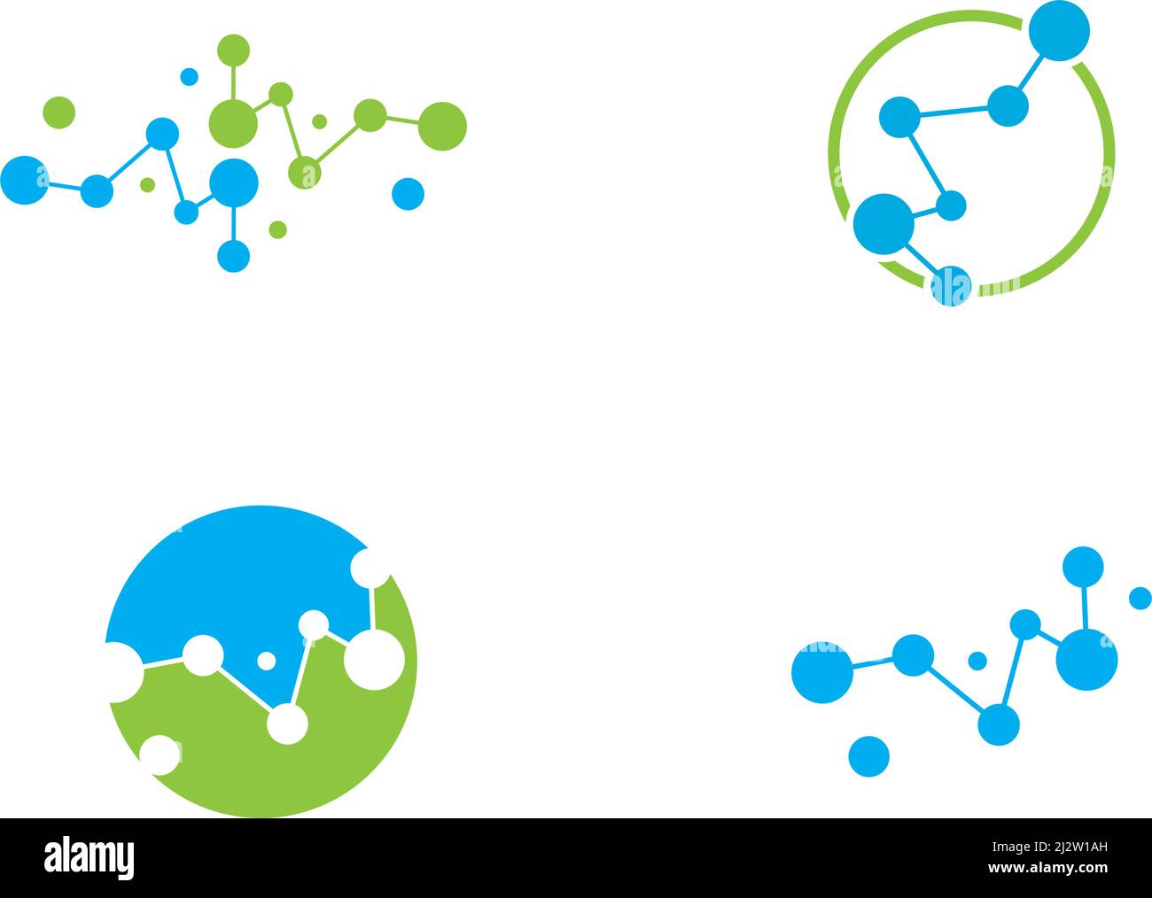 Molecule Logo Icon Illustration Vector Template Stock Vector Image And Art Alamy