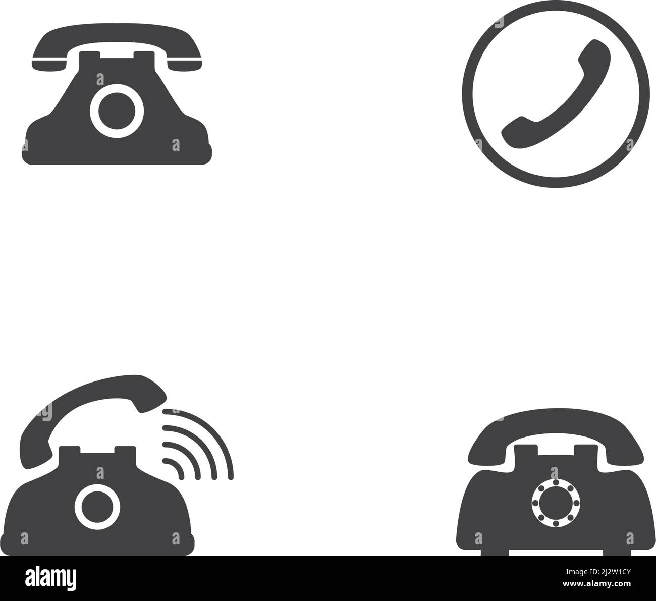 Call logo vector hi-res stock photography and images - Alamy