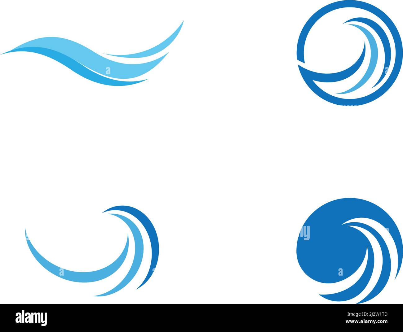 Water wave Logo design vector Template Stock Vector Image & Art - Alamy