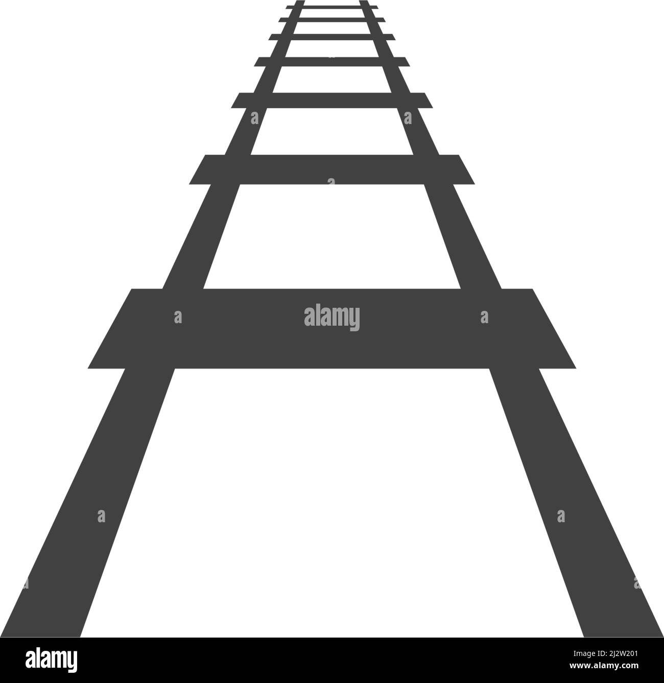 Railway illustration vector flat design Stock Vector Image & Art - Alamy