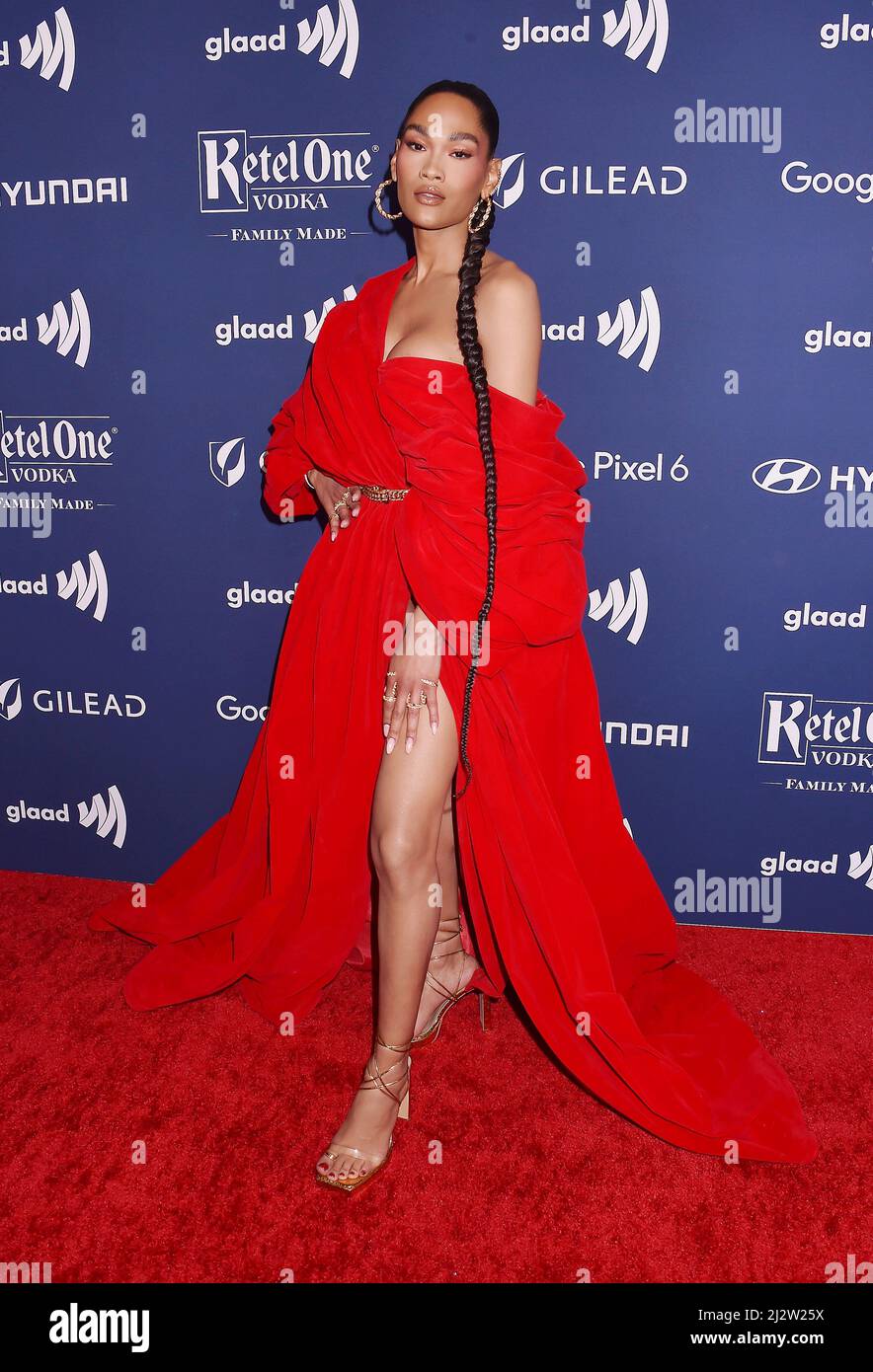 BEVERLY HILLS, CA - APRIL 02: Ava Grey attends the 33rd Annual GLAAD ...