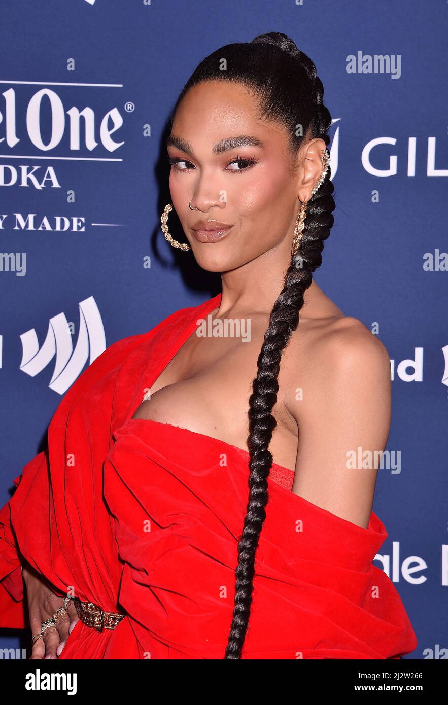 BEVERLY HILLS, CA - APRIL 02: Ava Grey attends the 33rd Annual GLAAD ...
