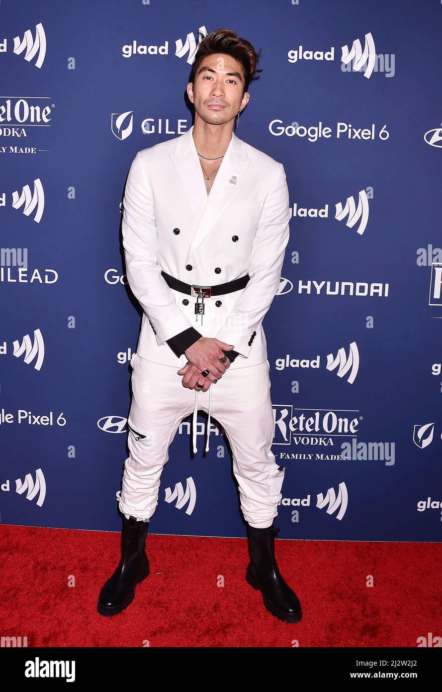 BEVERLY HILLS, CA - APRIL 02: Ronnie Woo attends the 33rd Annual GLAAD ...