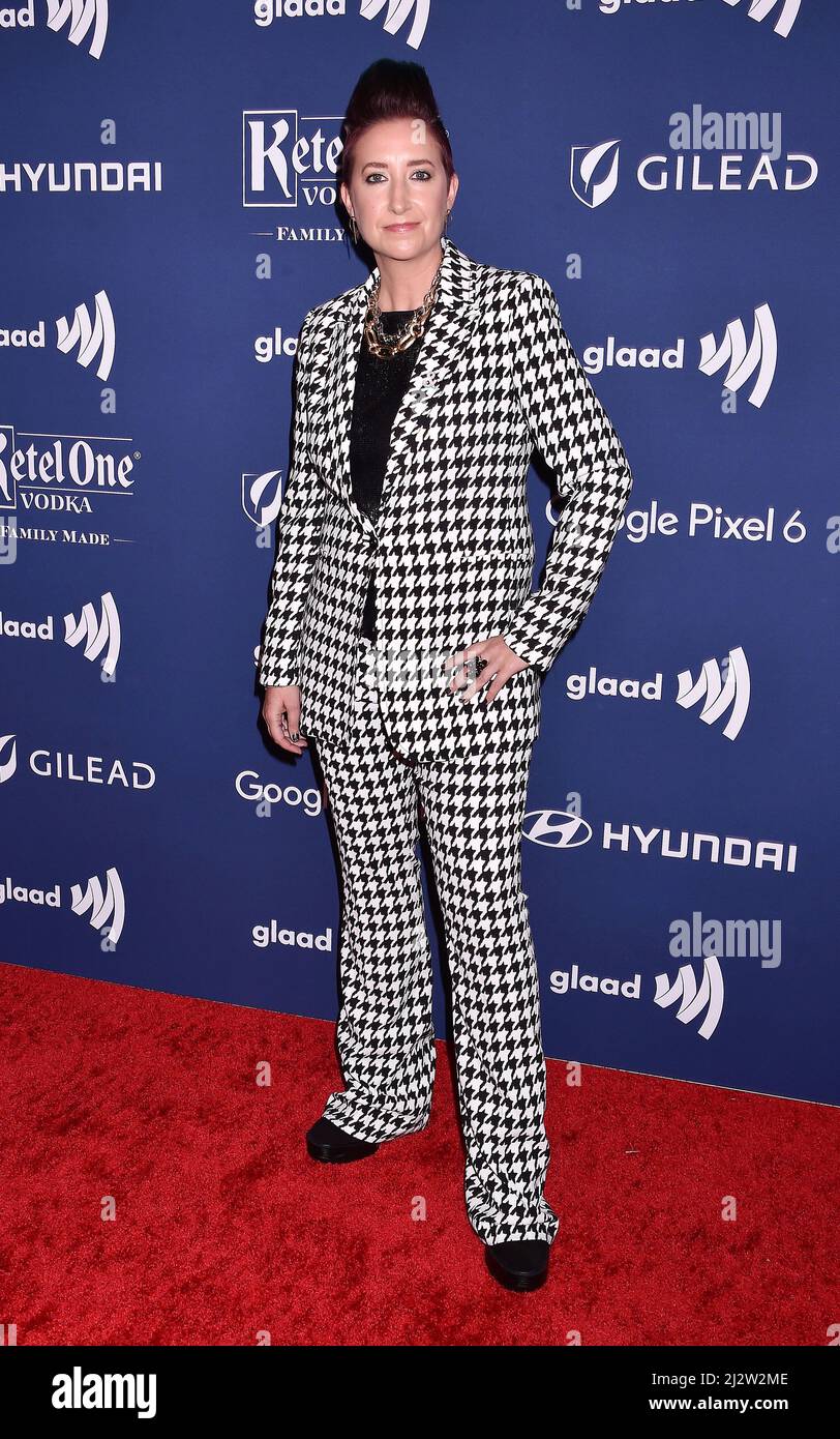 BEVERLY HILLS, CA - APRIL 02: Lisa Donato attends the 33rd Annual GLAAD ...