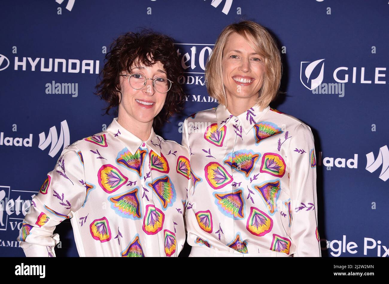 BEVERLY HILLS, CA - APRIL 02: C.C. Pappas (L) and Vanessa Pappas attend ...