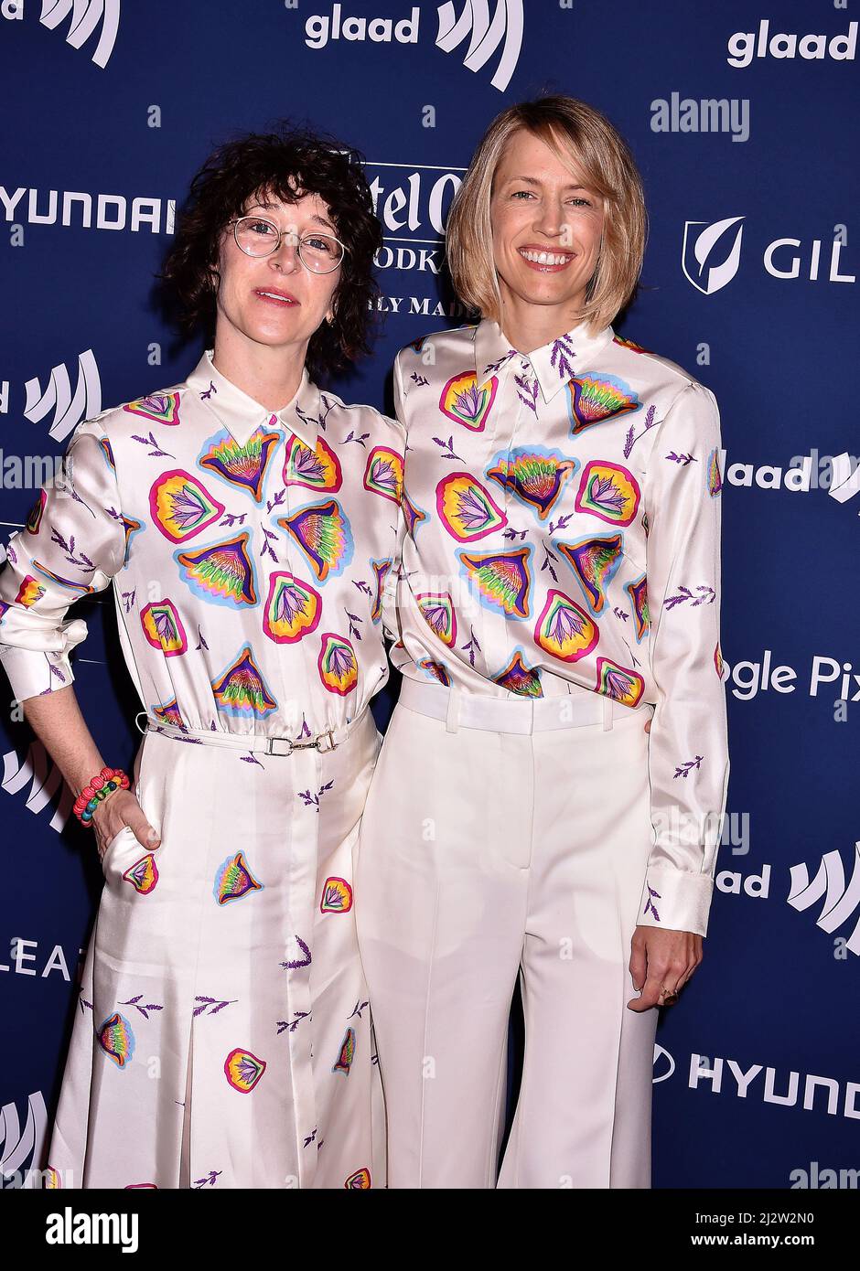 BEVERLY HILLS, CA - APRIL 02: C.C. Pappas (L) and Vanessa Pappas attend ...