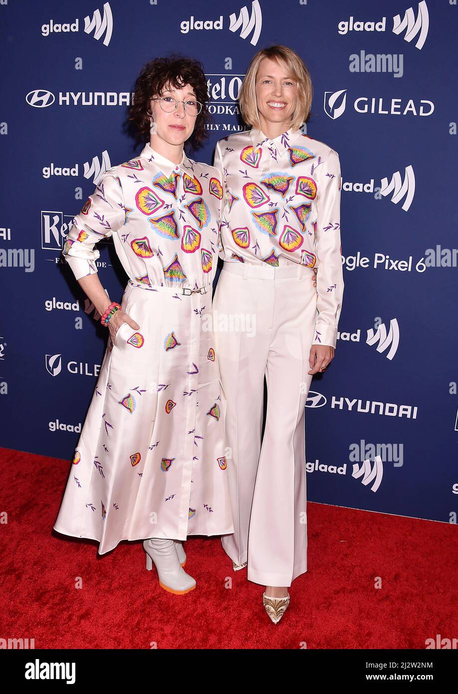 BEVERLY HILLS, CA - APRIL 02: C.C. Pappas (L) and Vanessa Pappas attend ...