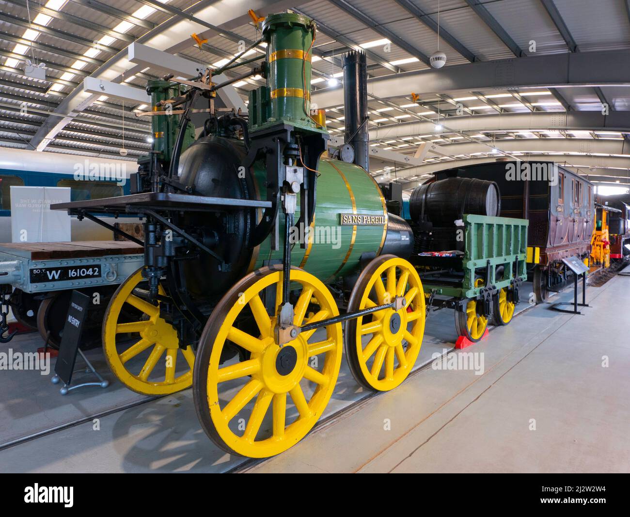 “Sans Pareil” steam locomotive built by Timothy Hackworth in 1829, this ...