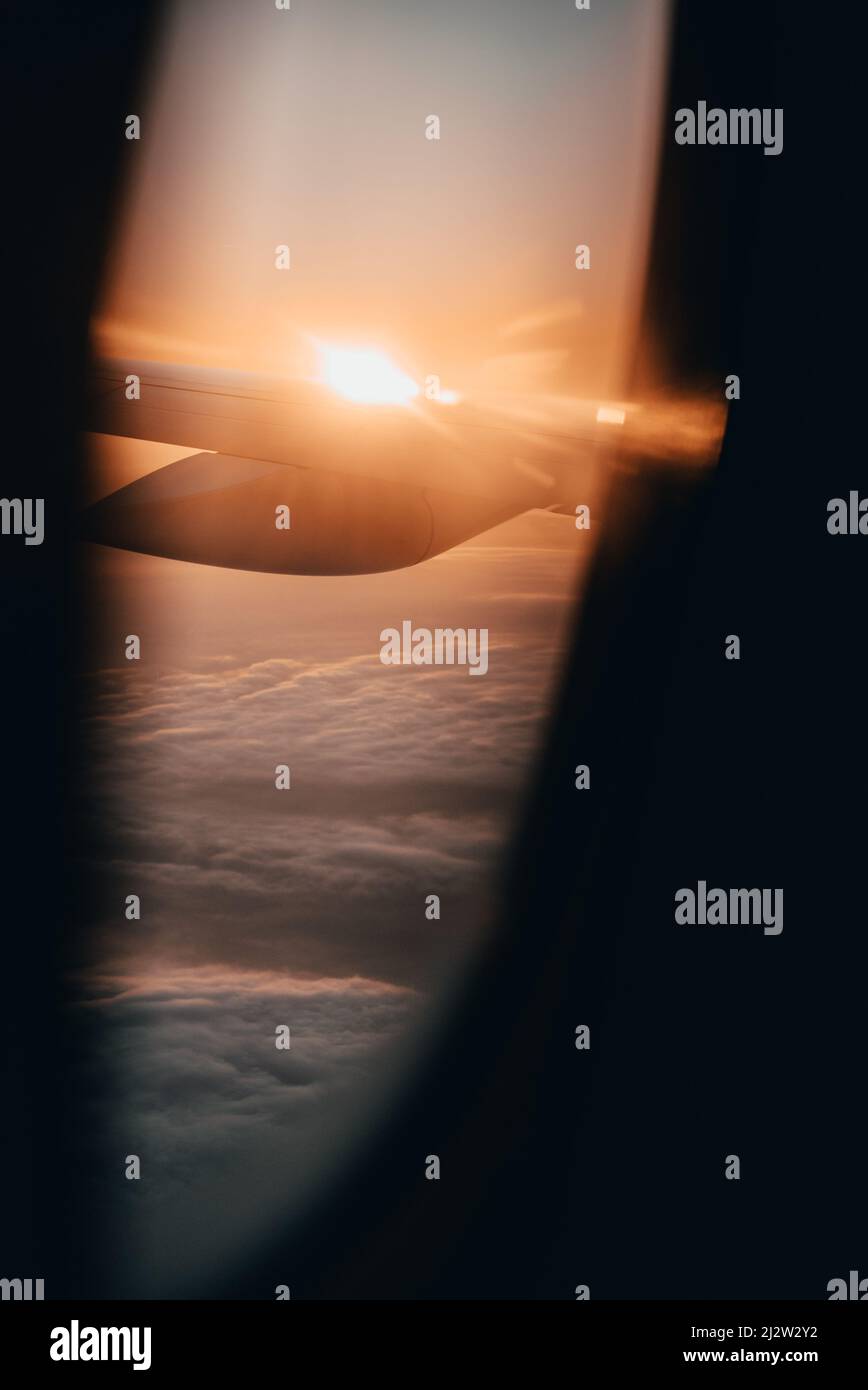Plane aircraft in flight Stock Photo - Alamy
