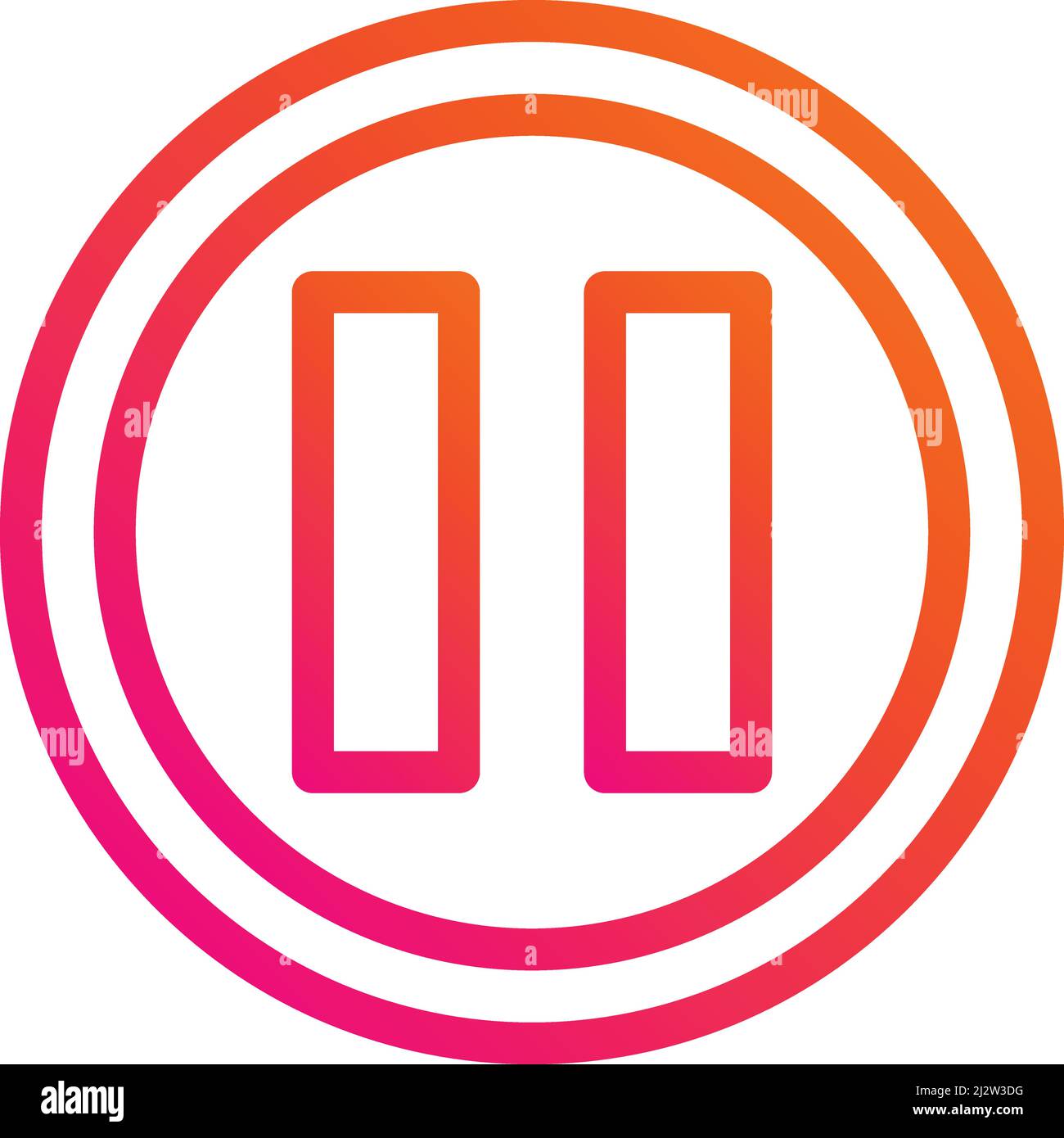 Pause sign vector hi-res stock photography and images - Alamy