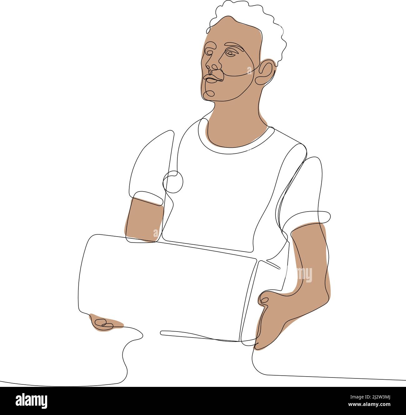 Employee infection Stock Vector Images - Alamy