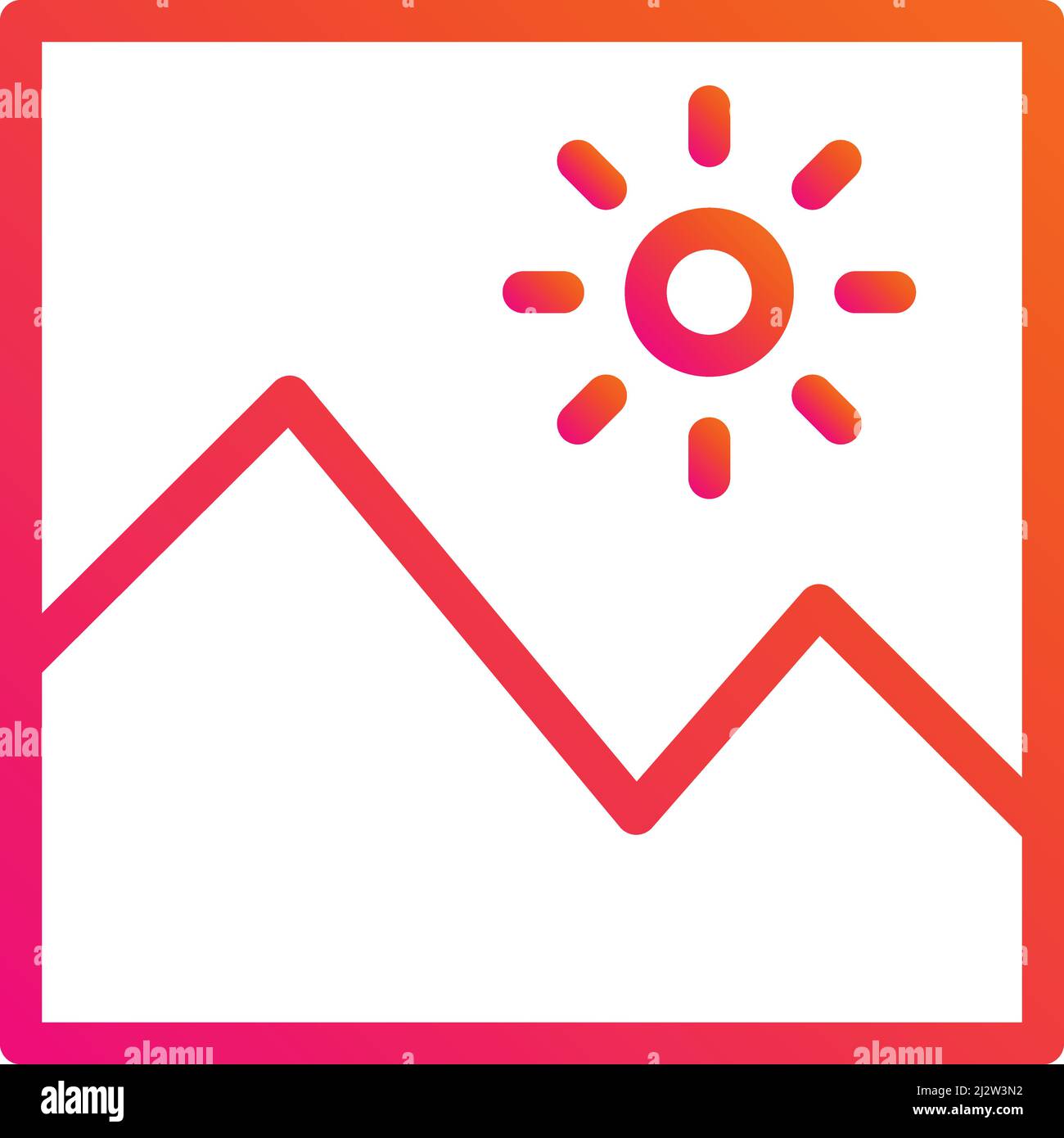 Art picture icon outline hi-res stock photography and images - Alamy