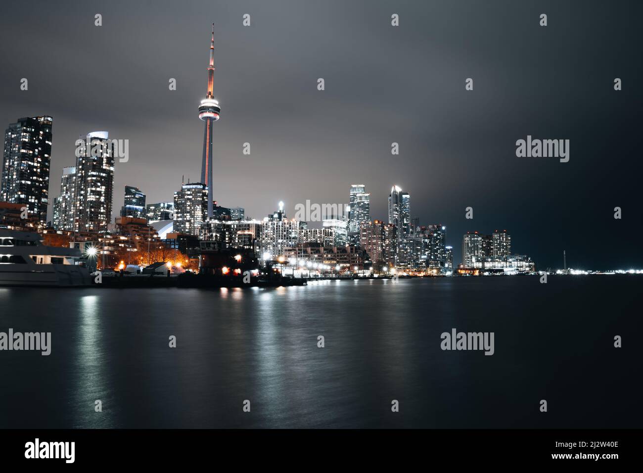 Toronto city by night Stock Photo - Alamy