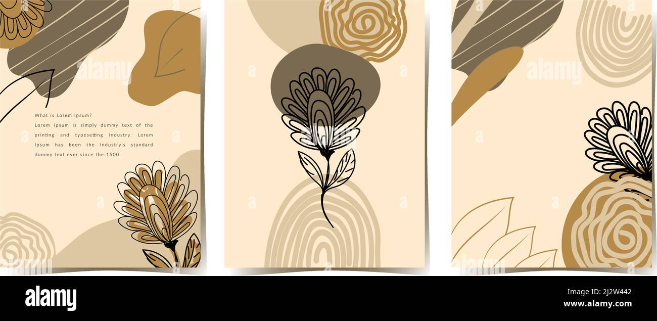 A set of creative story templates with space for text. Modern vector ...