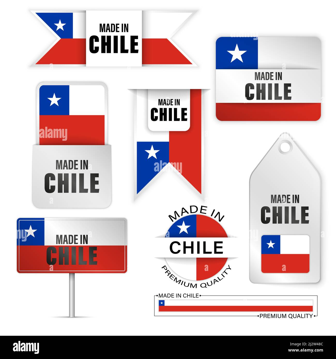 Flag of the chile hi-res stock photography and images - Alamy