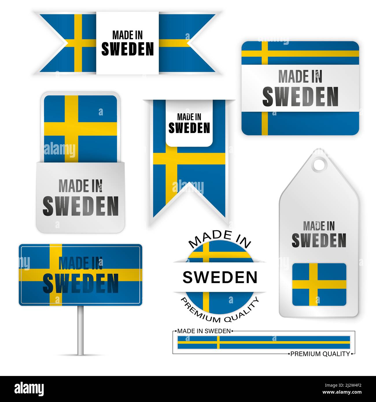 Sweden map template hi-res stock photography and images - Alamy