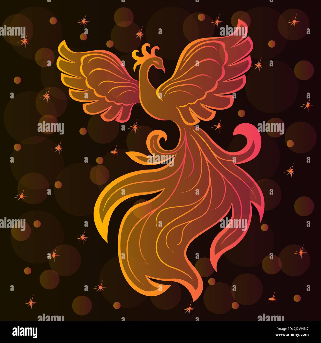 Firebird plant Stock Vector Images - Alamy