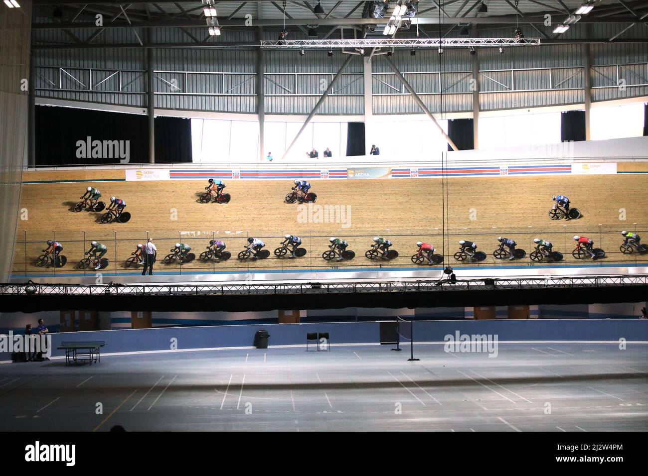 Derby, UK. 02nd Apr, 2022. A general view during the National Omnium ...