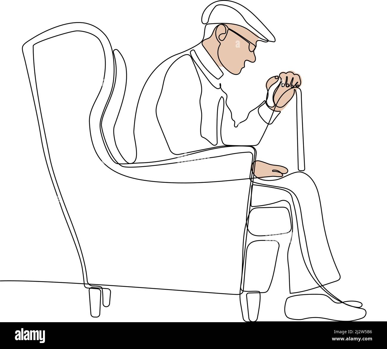 Video call mature adult Stock Vector Images - Alamy