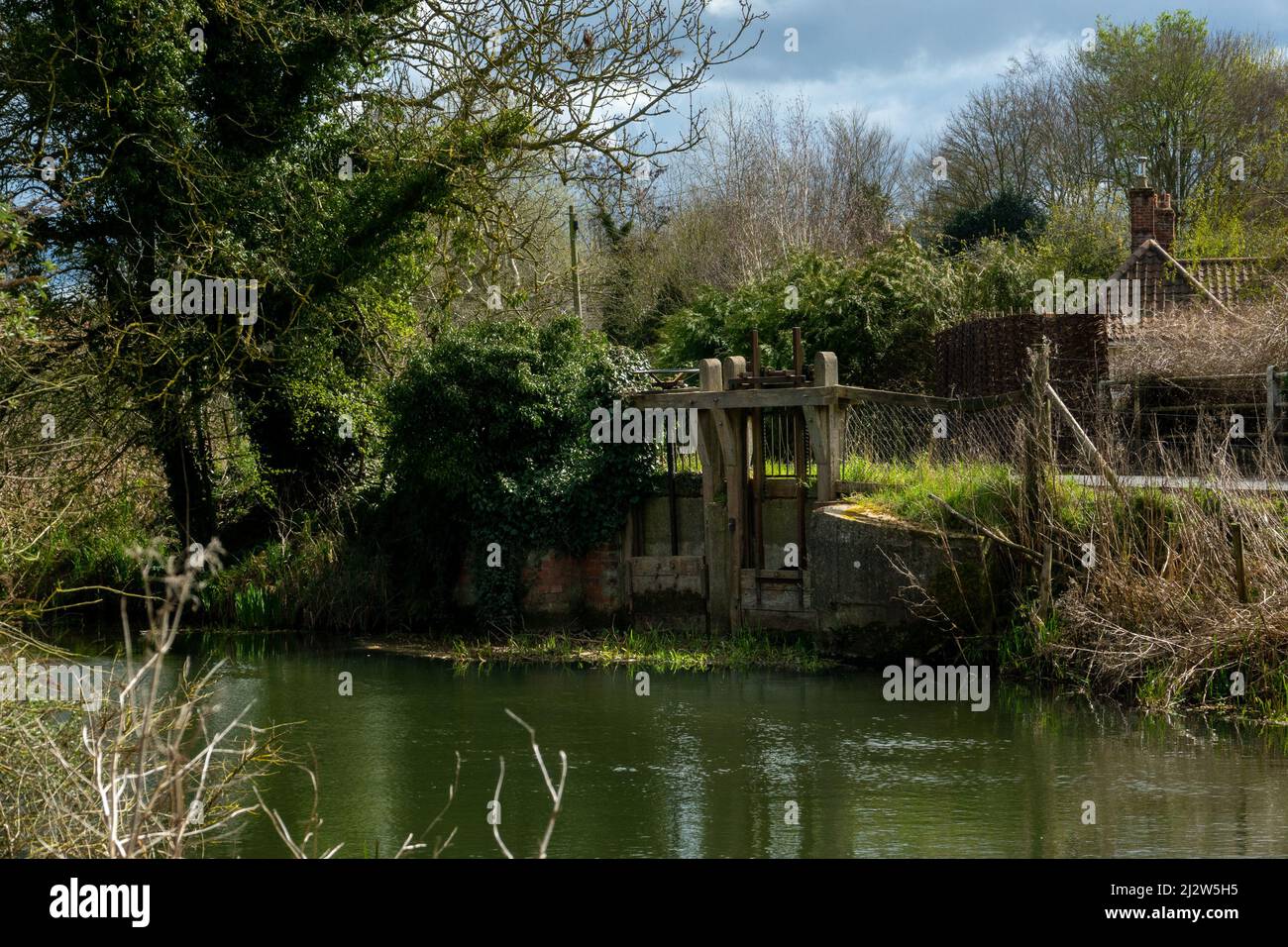 old lock gates, River Bure, Lamas, Norfolk, England, UK Stock Photo - Alamy