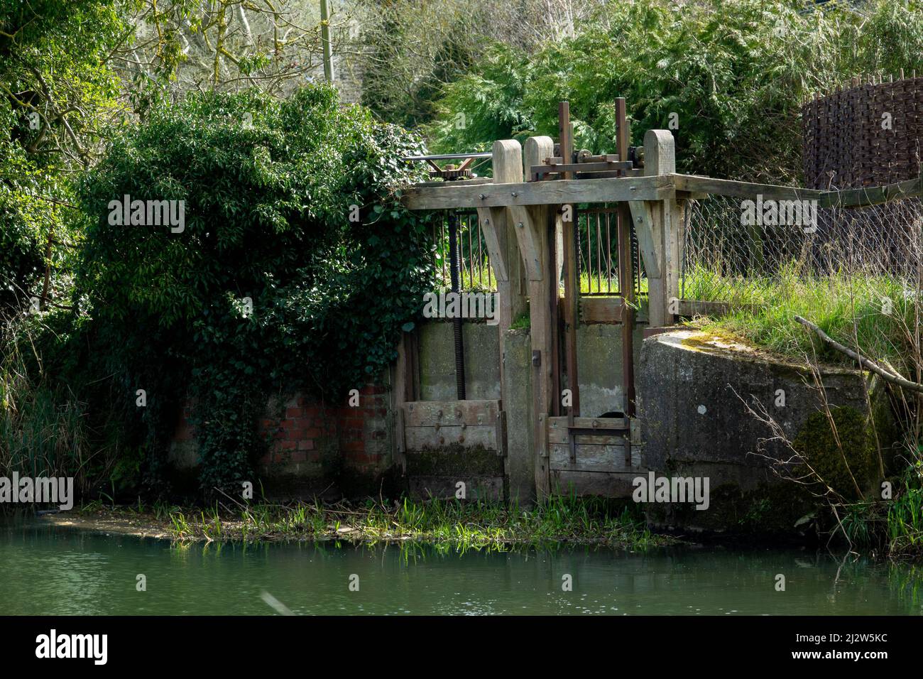 old lock gates, River Bure, Lamas, Norfolk, England, UK Stock Photo - Alamy