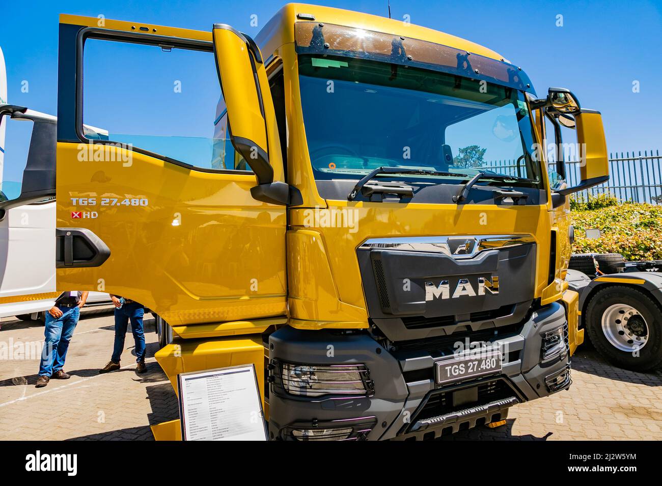 Cape Town, South Africa - February 17, 2022: Front view of MAN Trucks ...