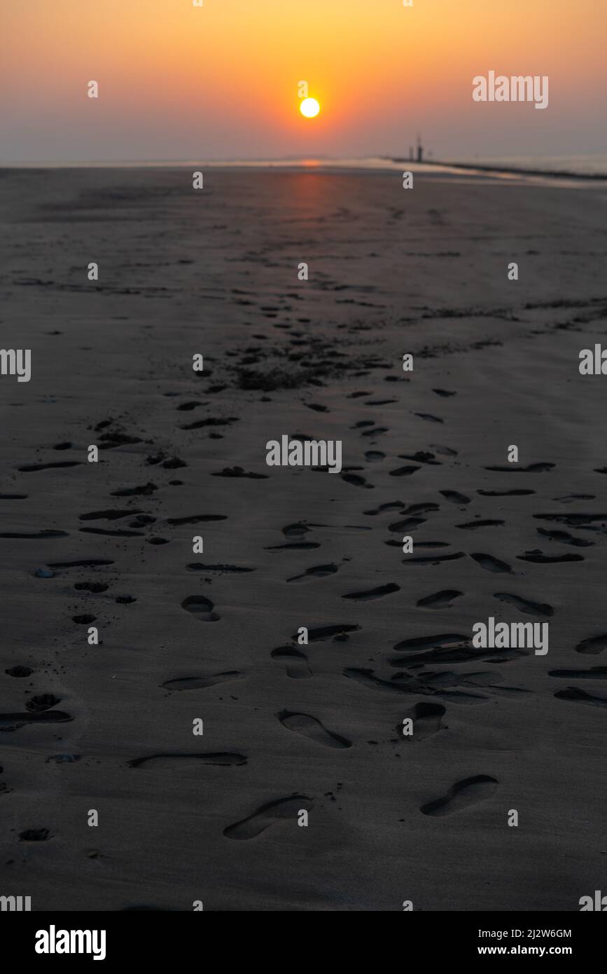 Abstract sunset in Normandy France Stock Photo - Alamy