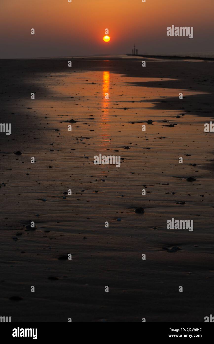 Abstract sunset in Normandy France Stock Photo - Alamy