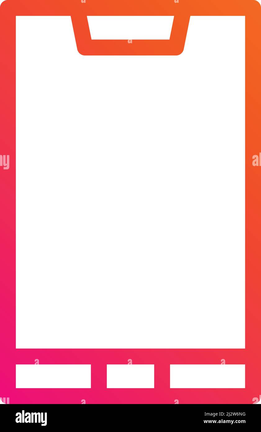 Mockup image mobile smartphone Stock Vector Images - Alamy