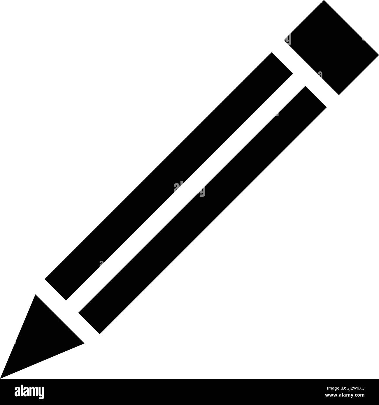 Pencil Vector Icon Design Illustration Stock Vector Image & Art - Alamy