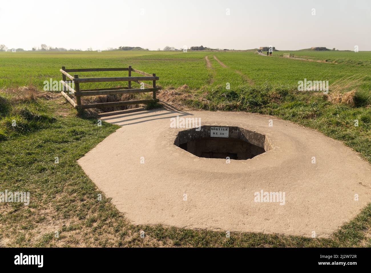 German battery from World War 2 Stock Photo - Alamy