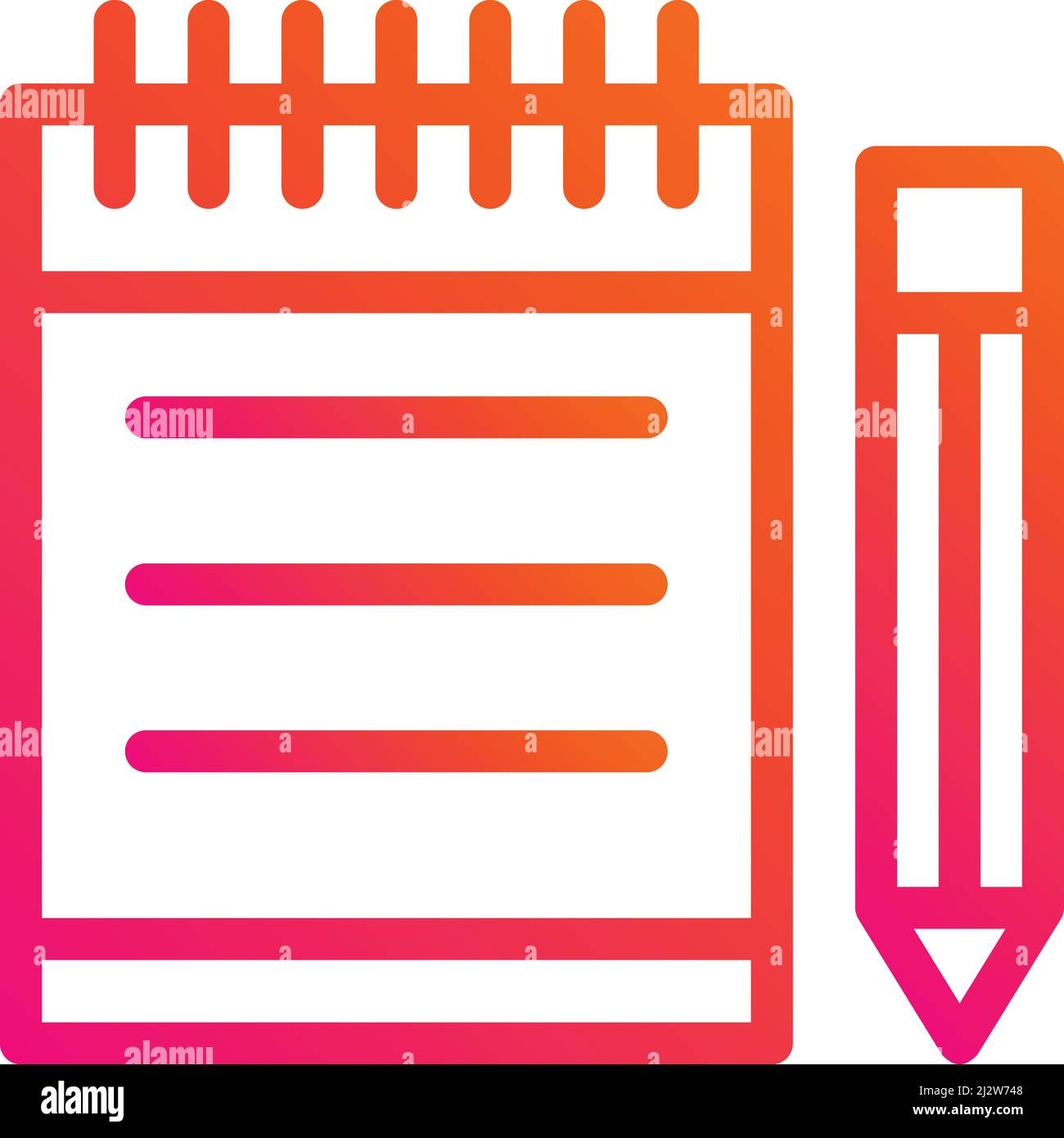 Note book Vector Icon Design Illustration Stock Vector Image & Art - Alamy