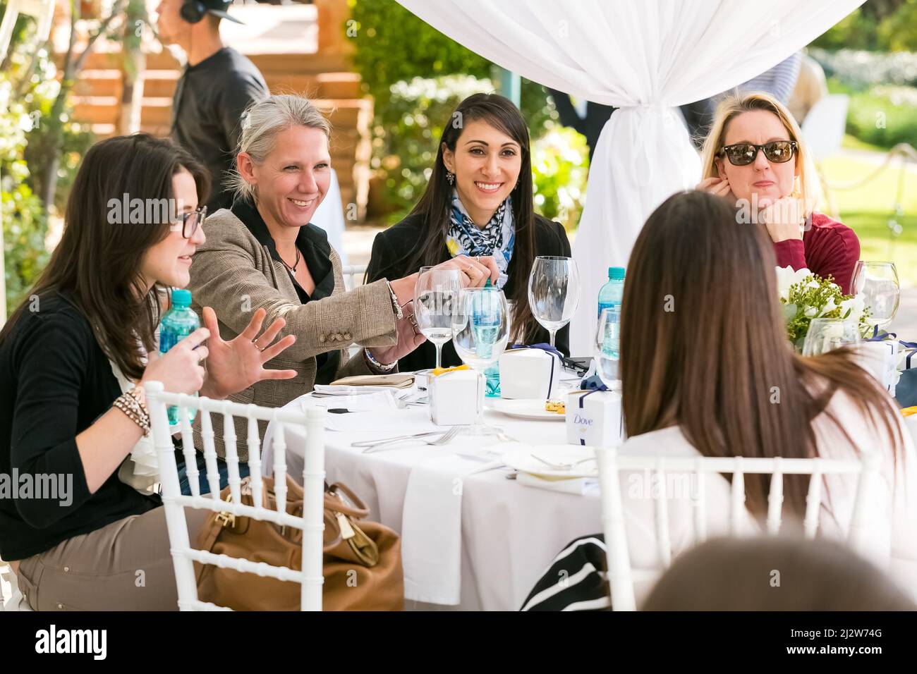 Johannesburg, South Africa - August 18, 2016: Ladies networking at ...