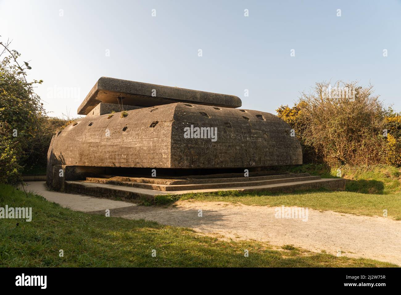 German battery from World War 2 Stock Photo - Alamy