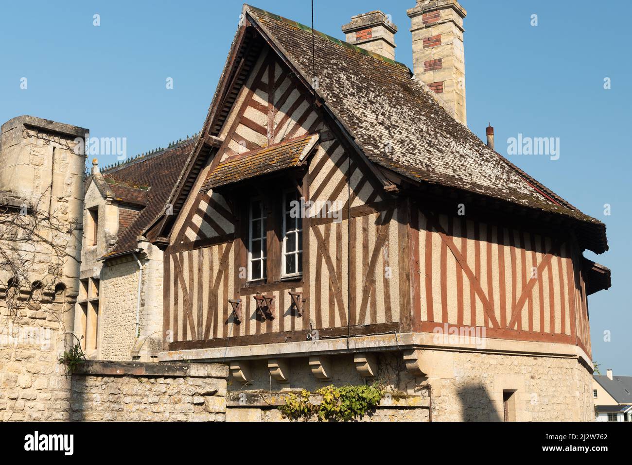 Typical norman house in France Stock Photo - Alamy
