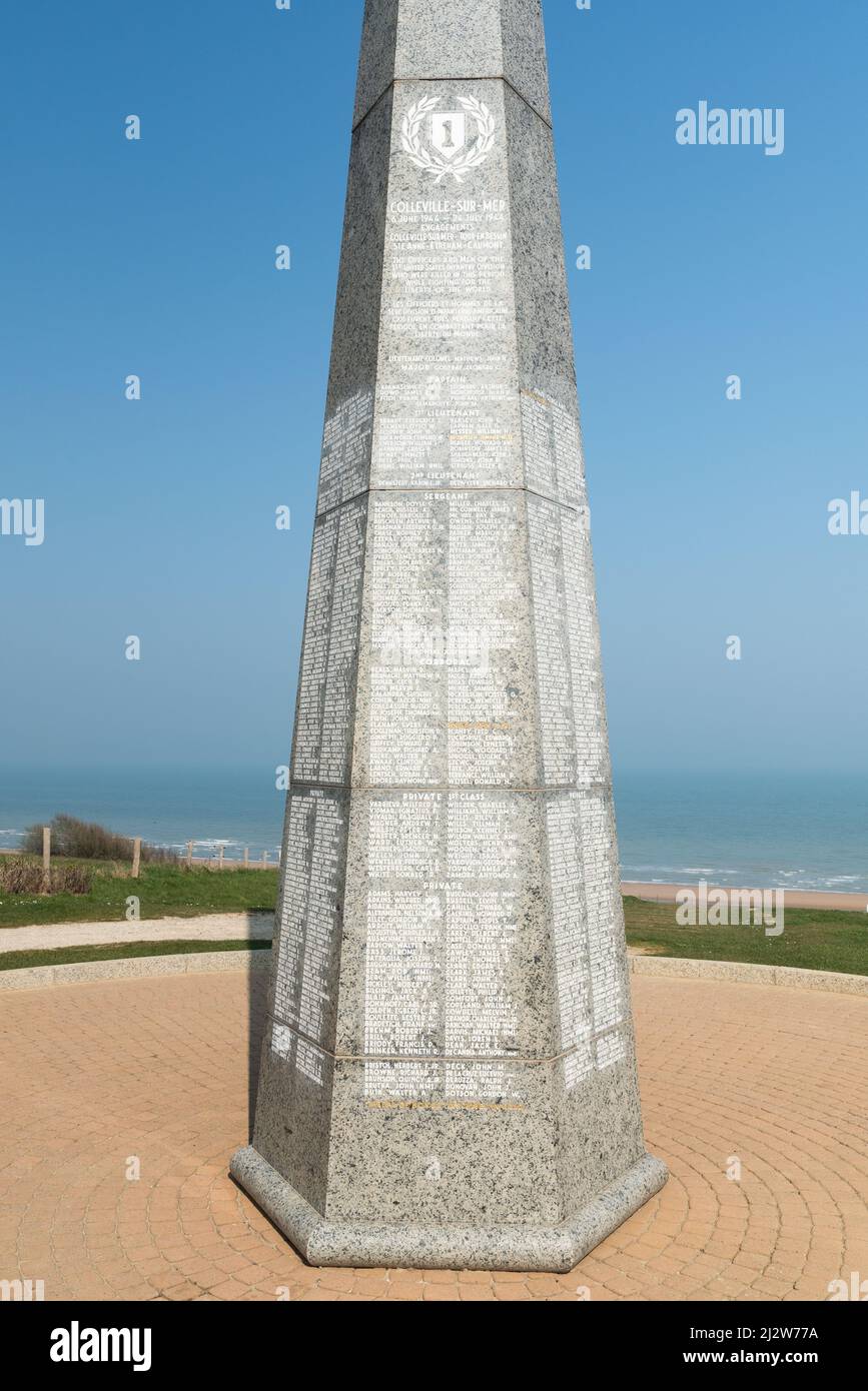 American army monument in Normandy Stock Photo - Alamy