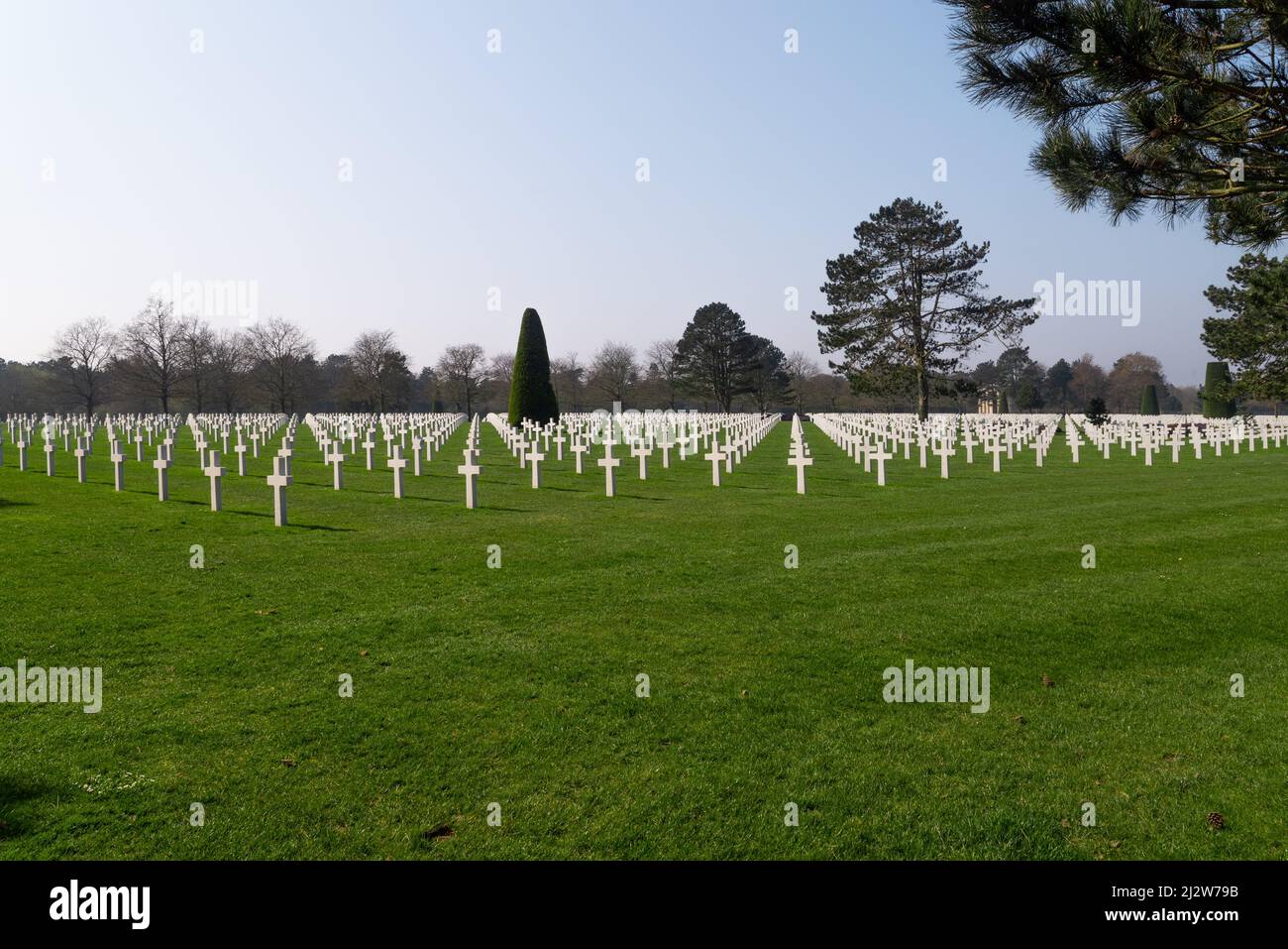 American cemetery in Normandy France Stock Photo - Alamy