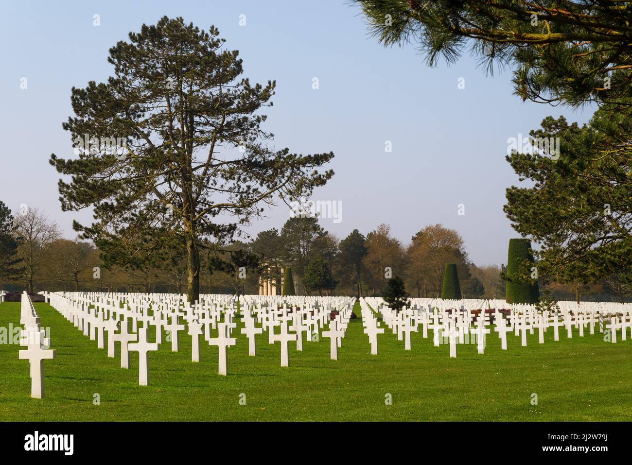American cemetery in Normandy France Stock Photo - Alamy