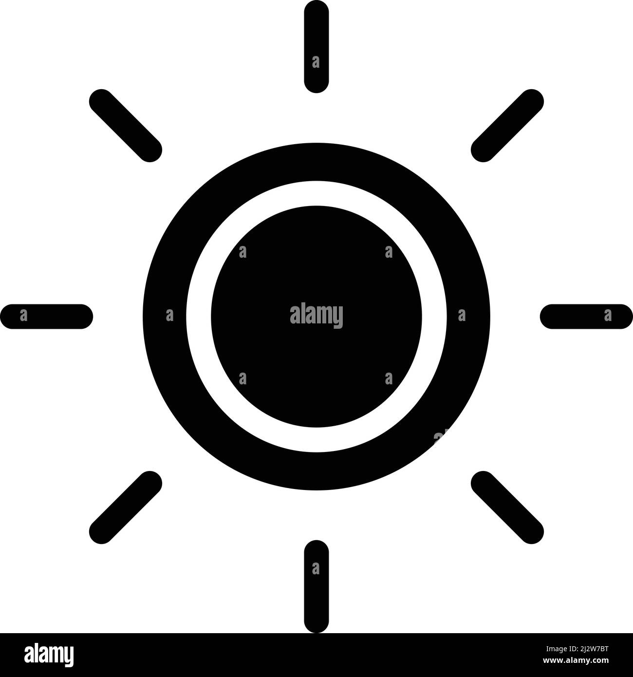 Brightness symbol Black and White Stock Photos & Images - Alamy