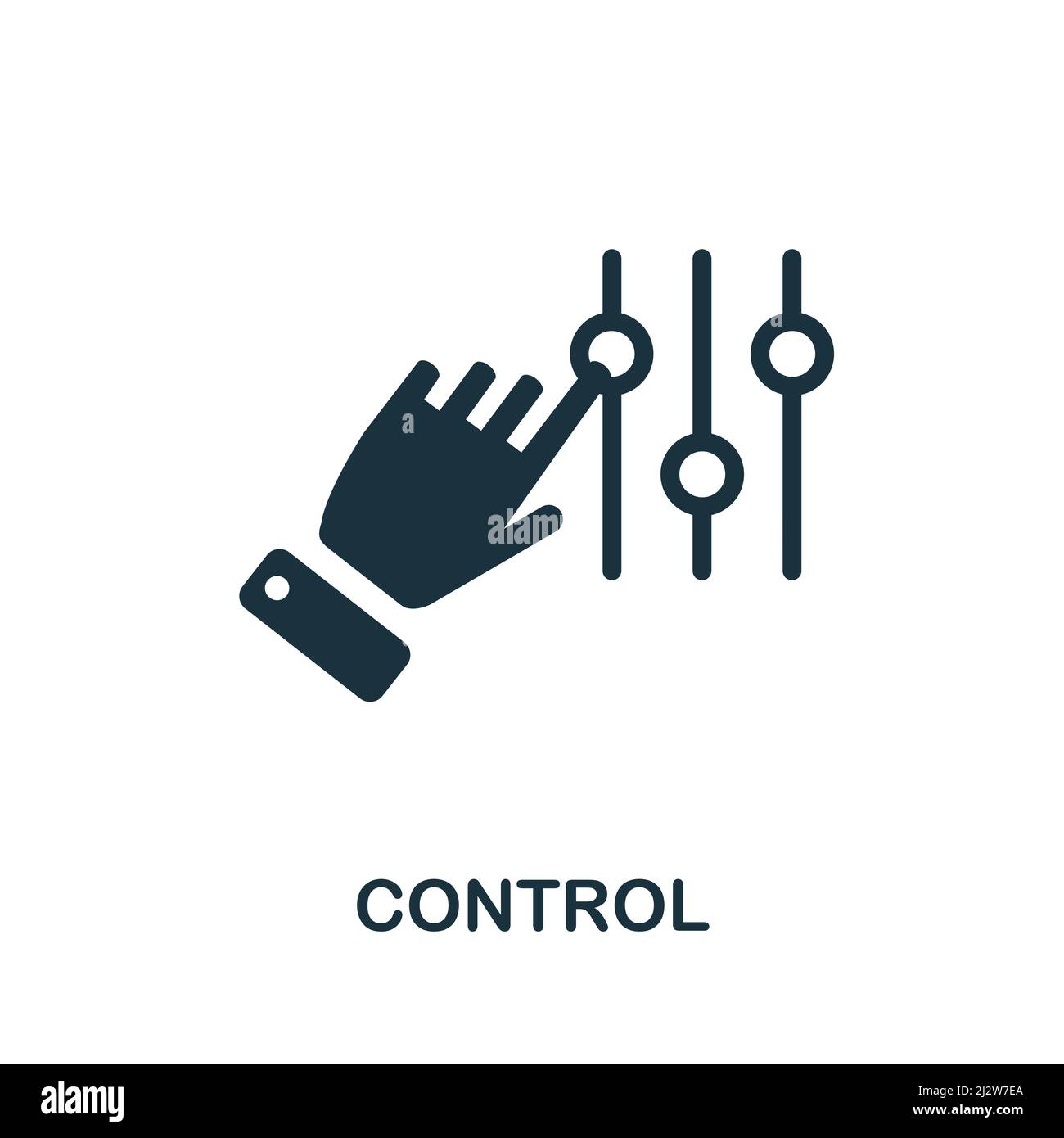 Control icon. Monochrome simple Control icon for templates, web design ...