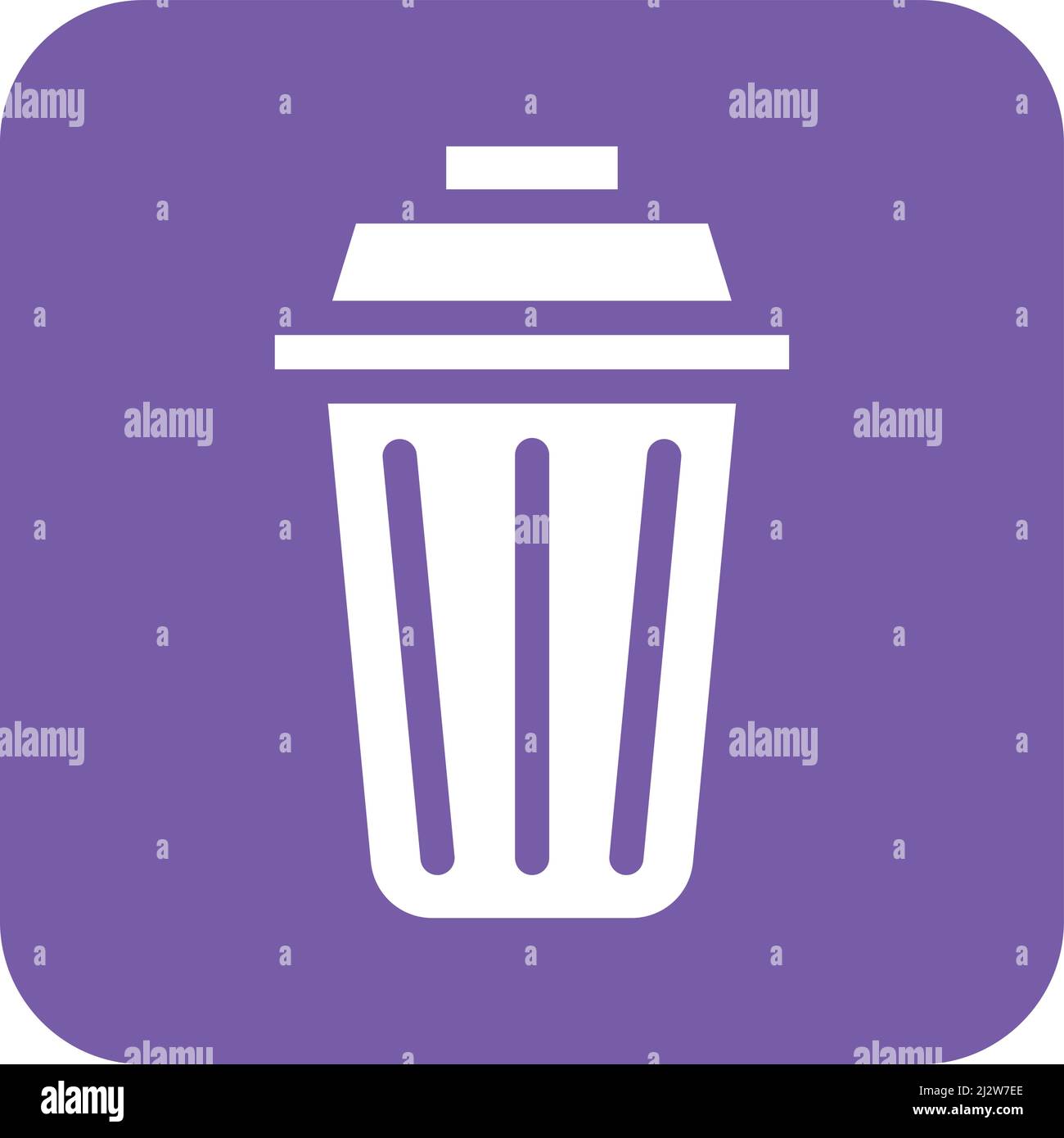 Trash bin icon iconic hi-res stock photography and images - Alamy
