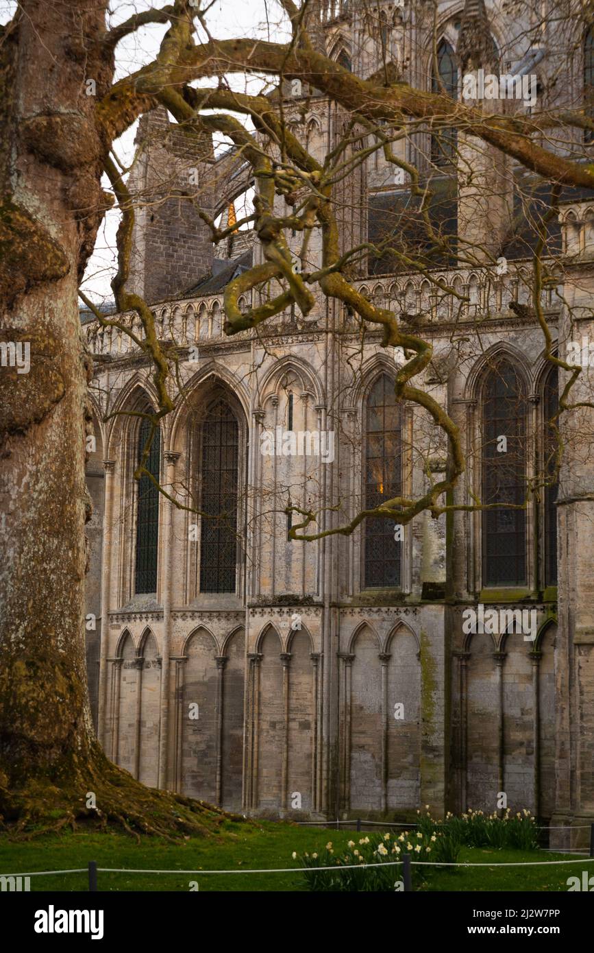 Bayeux cathedral in French Normandy Stock Photo - Alamy