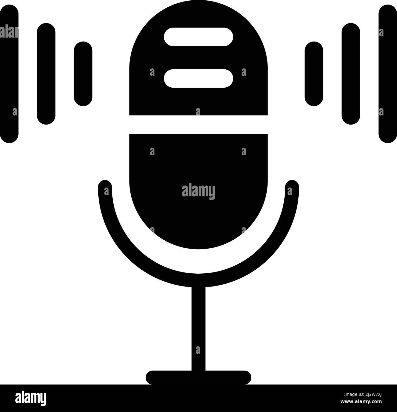 Microphone Vector Icon Design Illustration Stock Vector Image & Art - Alamy