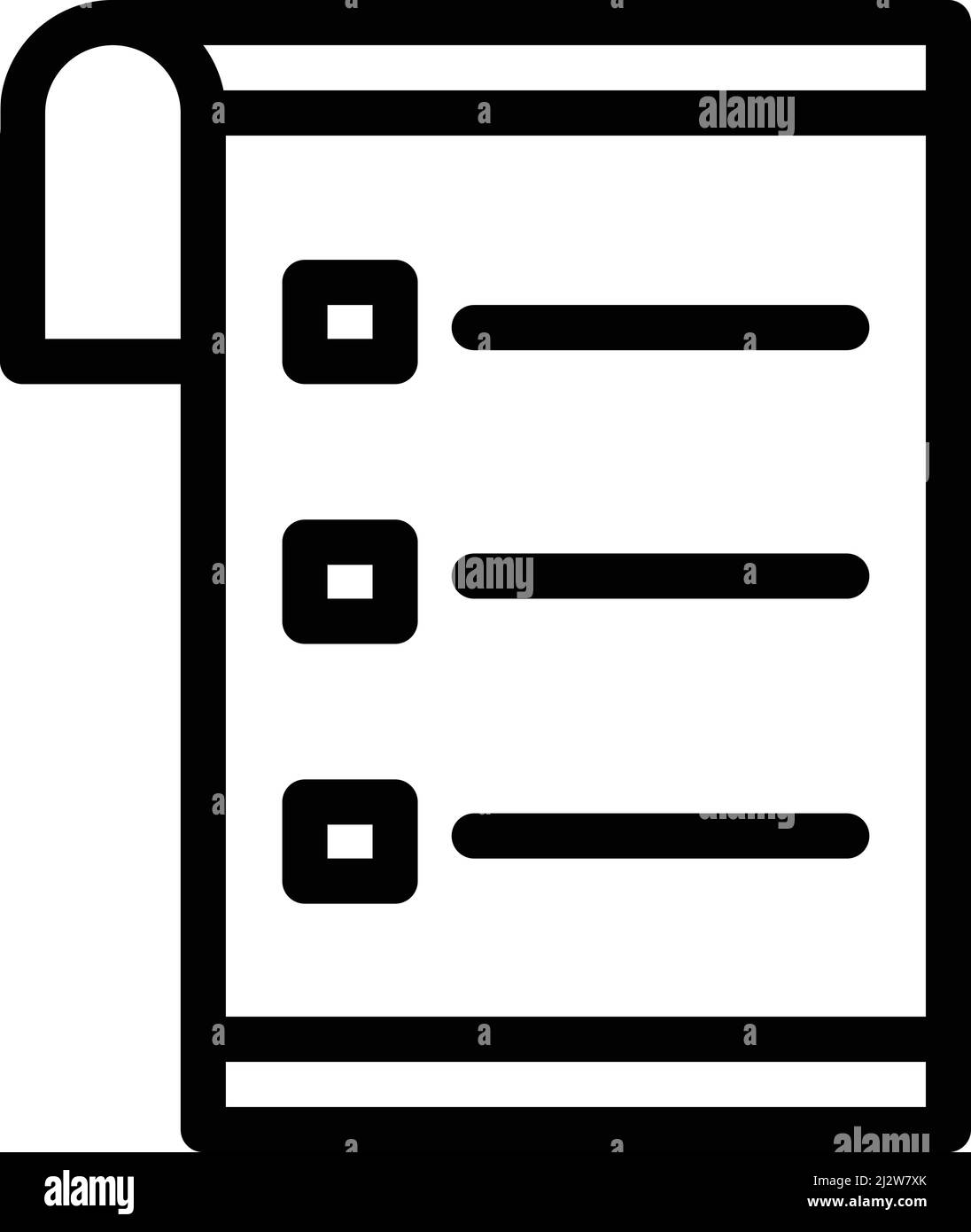 Check list vector vectors Black and White Stock Photos & Images - Alamy